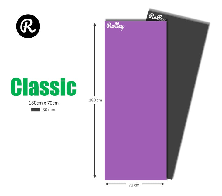 Classic Ultra-Thick Pilates Mat for Joint Support & Stability | Rolley ...